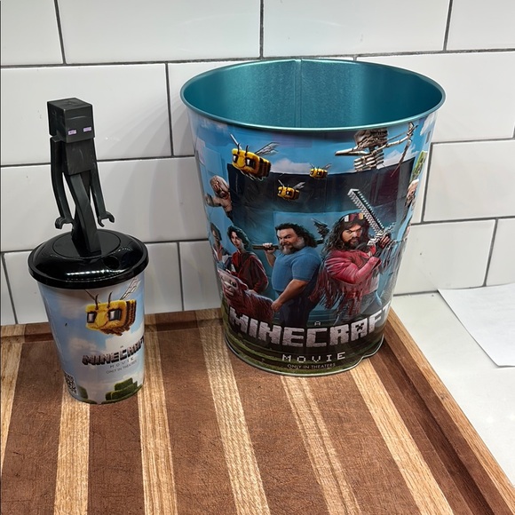 Kitchen | Minecraft Movie Popcorn Bucket And Cup Set | Poshmark